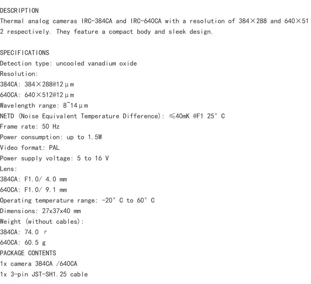 CADDXFPV High Resolution eclipse 003/006hd Analog signal Thermal ...