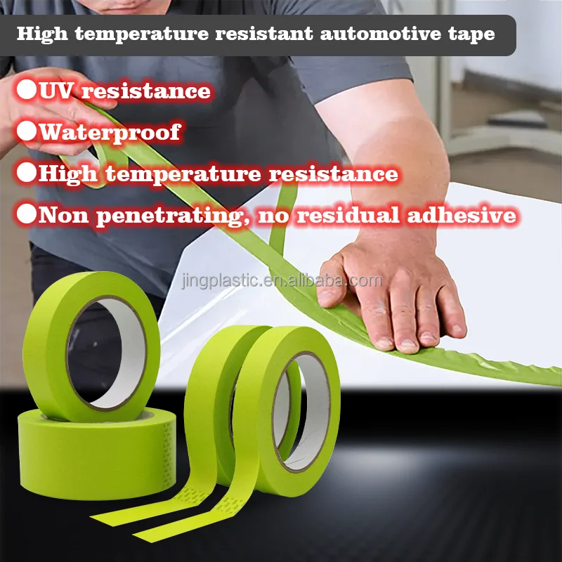 High Quality Car Painting Tape - Buy High Temperature Resistance Green ...