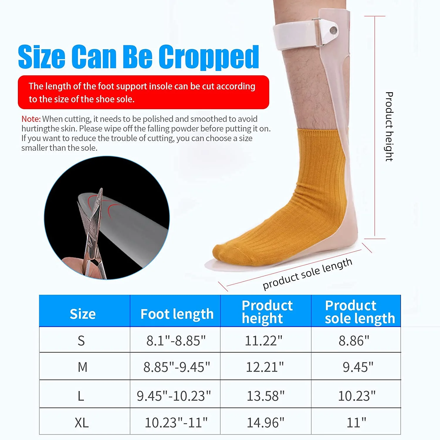 AFO Ankle Stabilizer for Foot Drop - Night Splint Solution