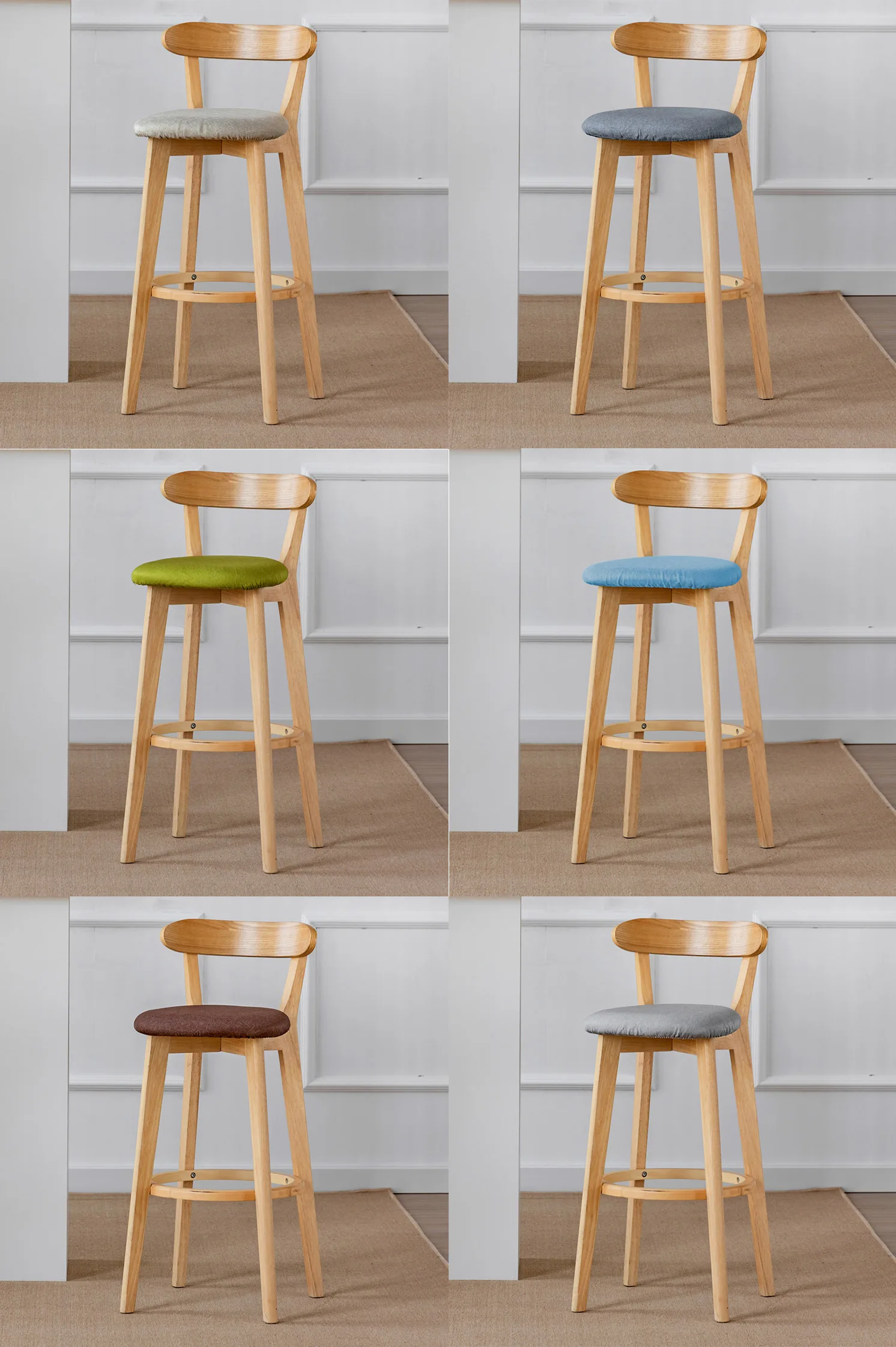 Shop Our Hot Sale of Cheap Bar Counter Stools in Solid Wood