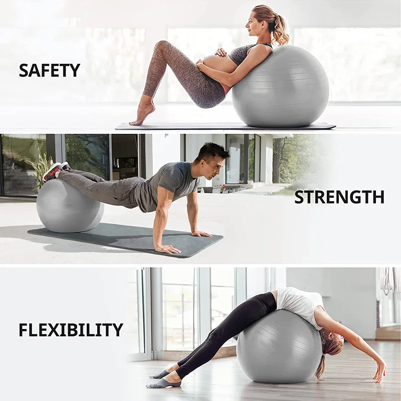 Heavy-Duty Inflatable Yoga Ball for Pregnancy Anti-Slip Birthing Ball ...