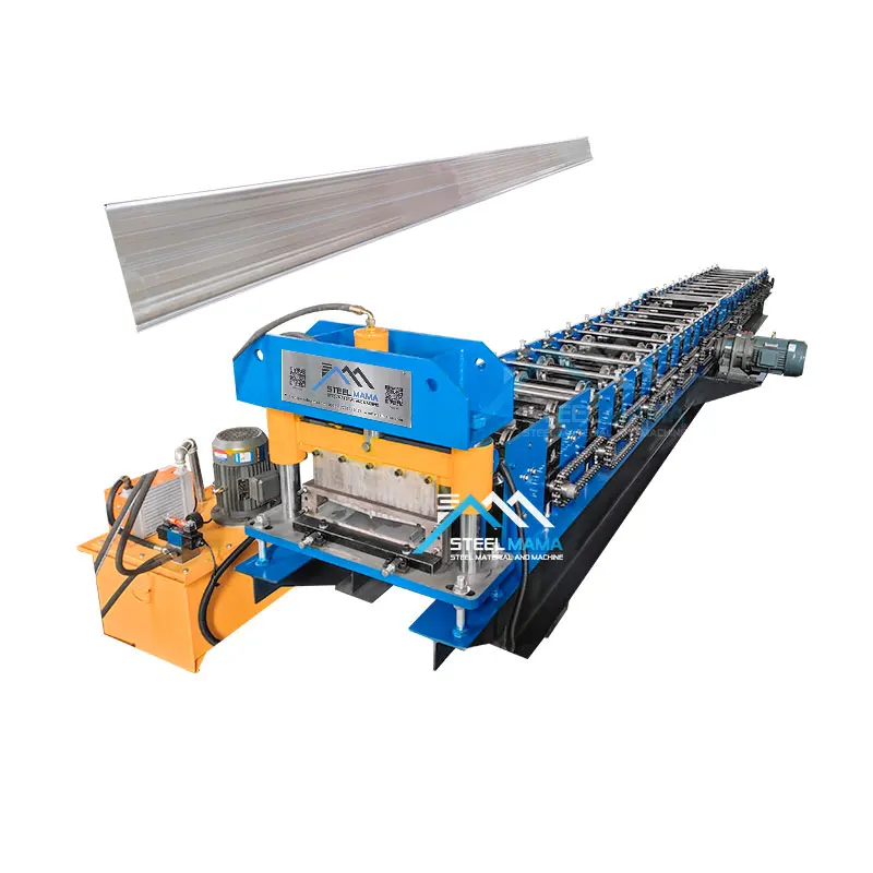 Full automatic standing seam metal roof panel roll forming machine self lock seaming roofing ...