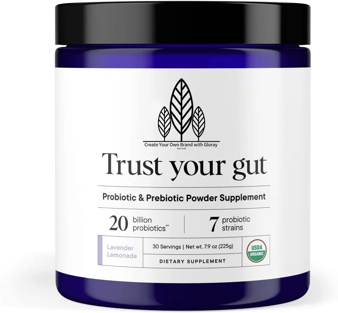 Organic Prebiotic And Probiotic Powder Supplement 20 Billion Probiotics ...