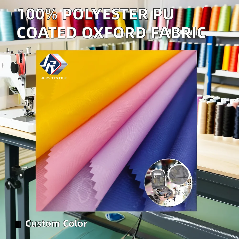 Wholesale 100% Polyester Embossed 210D Oxford Bag Lining Fabric PU ...