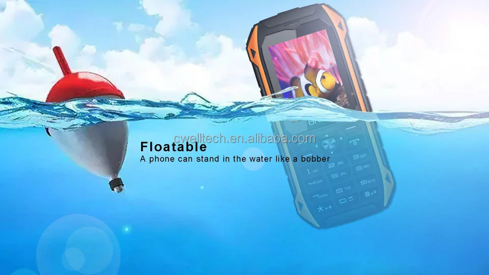UNIWA XP28 IP68 Waterproof Keypad Bar Feature Rugged Floating Mobile ...