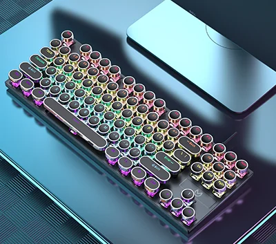 Wireless Gamer Mechanical Keyboard - 84 Keys RGB ABS