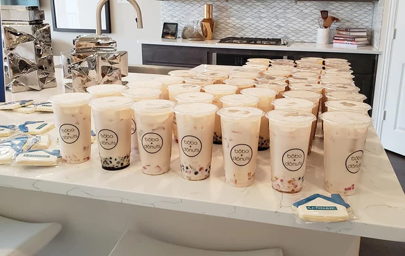 Custom Logo Disposable Food Grade Plastic Boba Cups