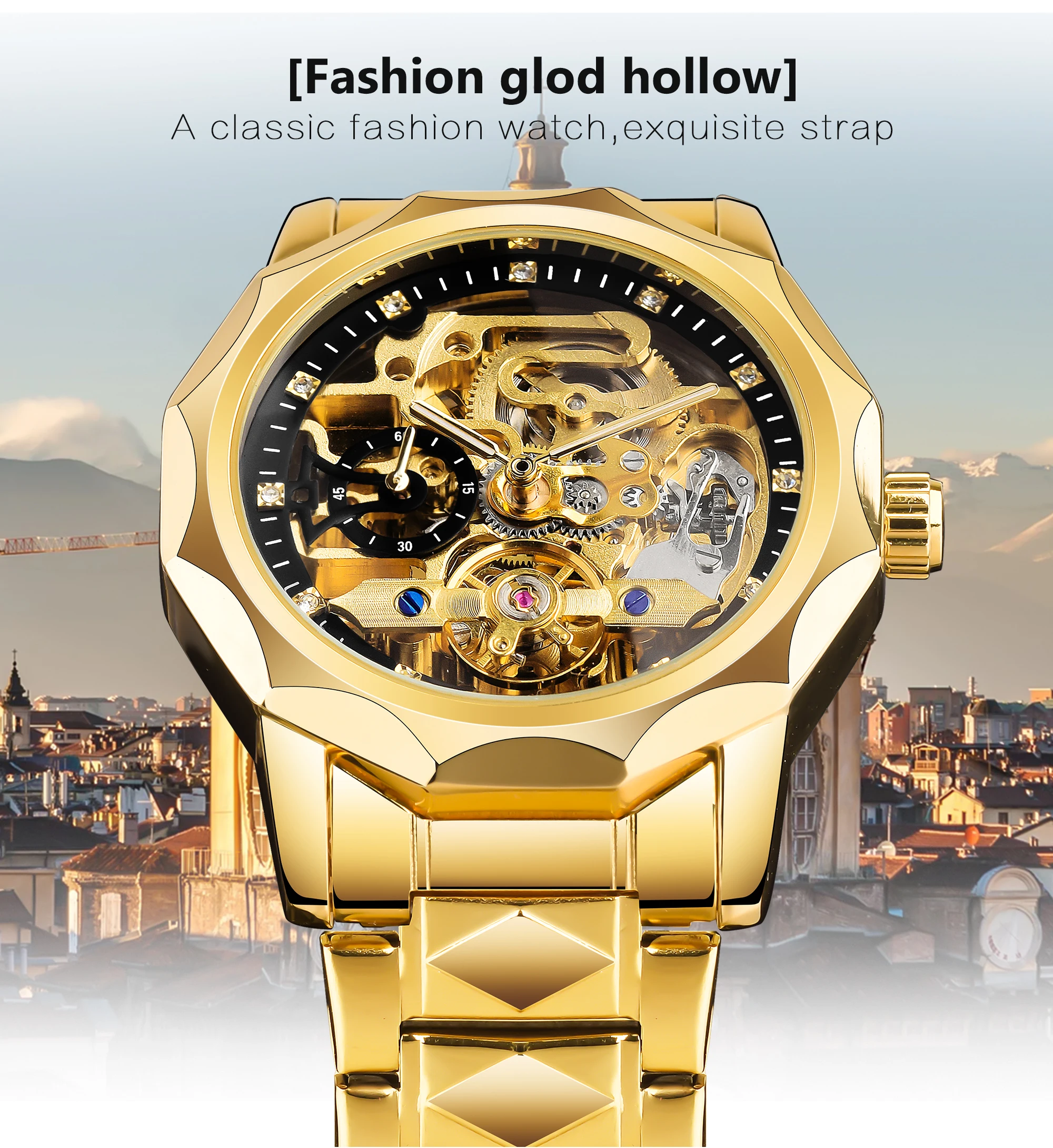 Forsining Automatic Watch - Luxury Tourbillon Skeleton