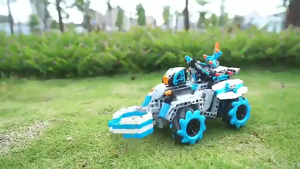 Dual Rc Technical Football Car Rotate 360 Degree Diy Assembly ...