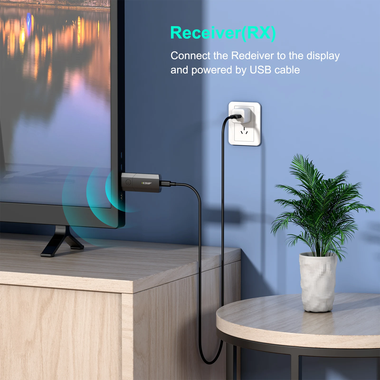 Edup Wd9908gs 4k 30hz Wireless Display Adapter 4k Screen Mirroring ...
