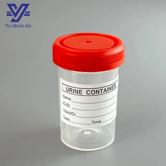 60ml Disposable Urine Cup - Lab Consumables for Medical Testing