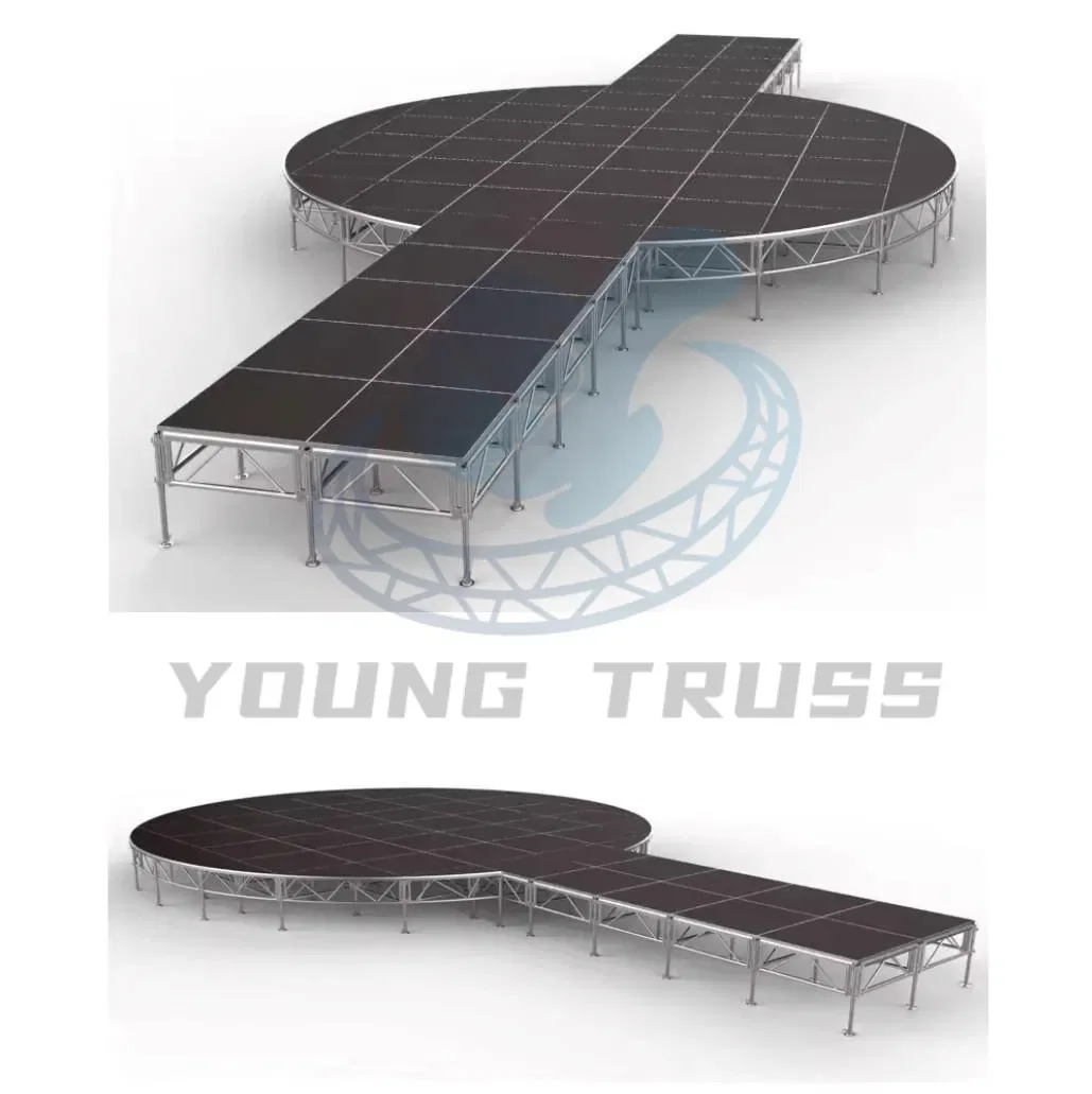 On Sale Portable Aluminum Alloy Moving Stage Platform for Trade Shows ...