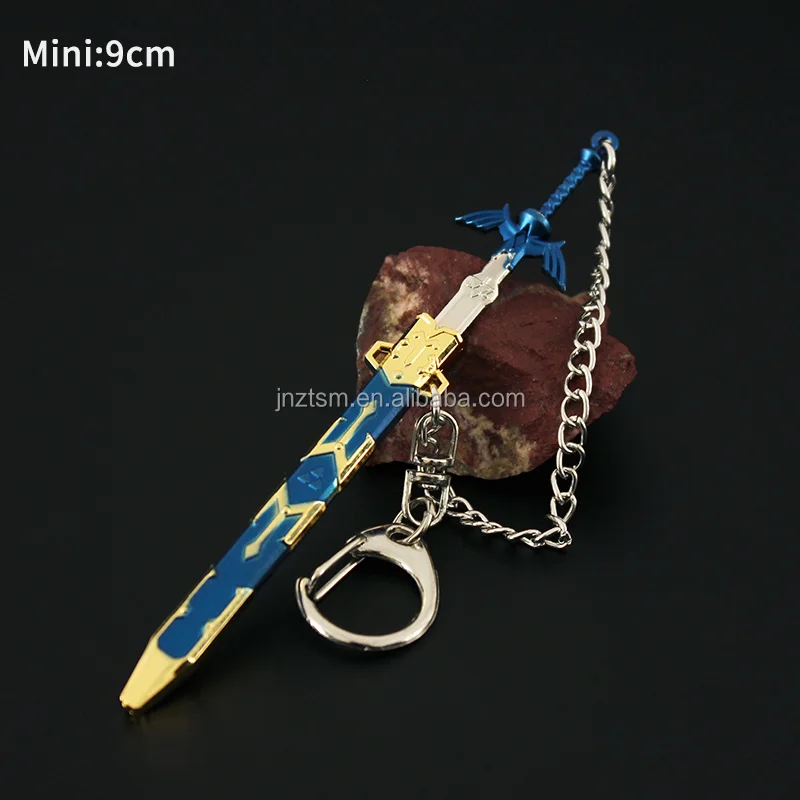 Mini Metal Sword - Master Sword Hylian Shield Zelda Toy