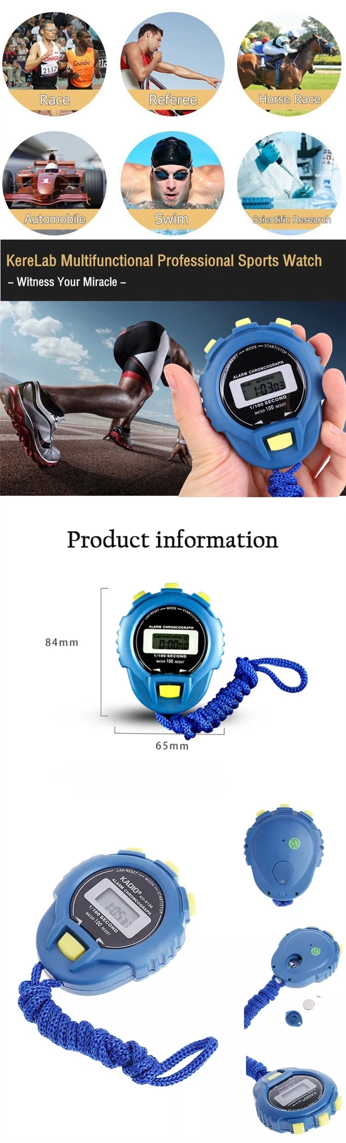 Cheap Digital Timers - Educational Stop Watch by Kerelab