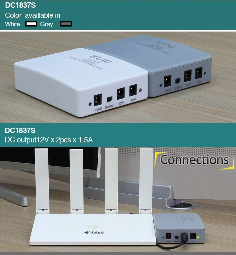 18w Dc Mini Ups Output 12v Dc Ups For Wifi Router And Modem With Li-ion ...