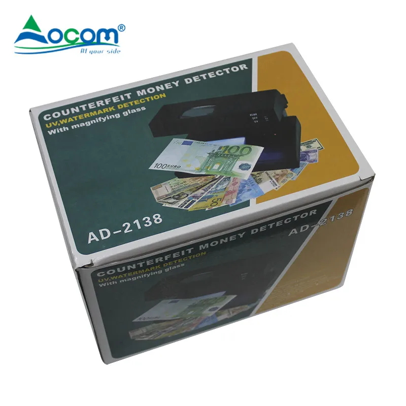 Purple Light Uv Detection Banknote Cash Currency Detector Led Money ...