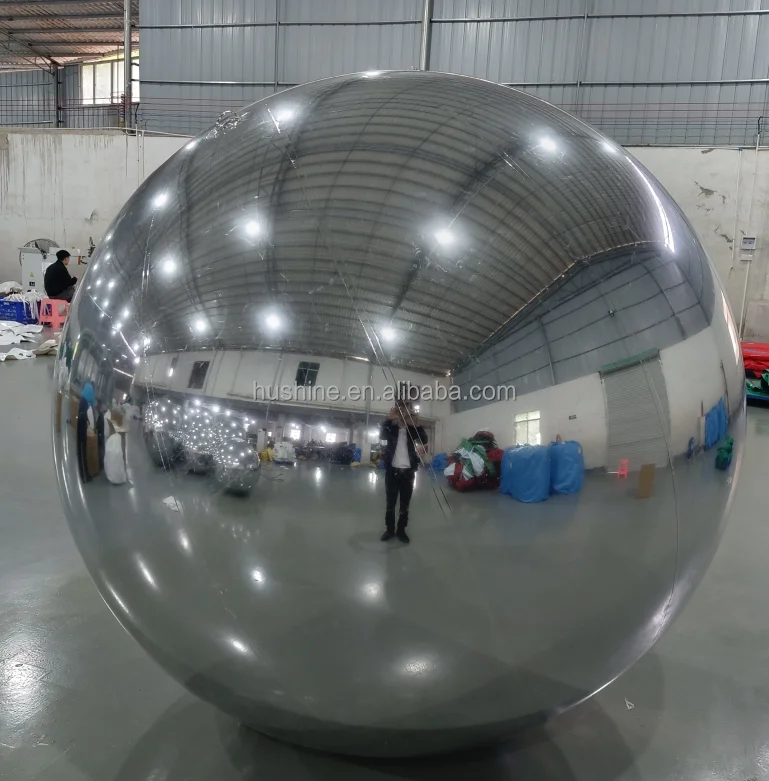 Giant Inflatable Silver Ball - Durable Event Decor