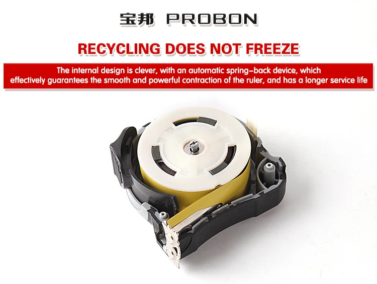 Probon Professional Rubber Coated Steel Measuring Tape 3m & 5m - Metric ...