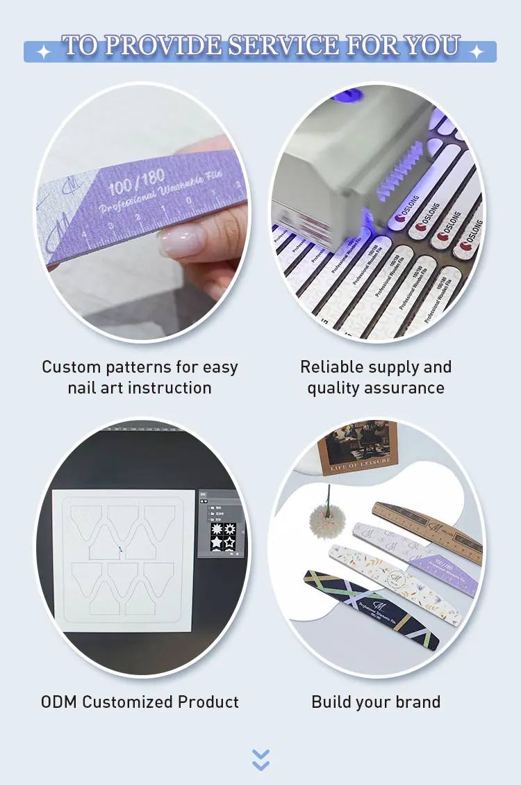 Custom Printing Logo Baby Nail Files - 180 Mini Professional
