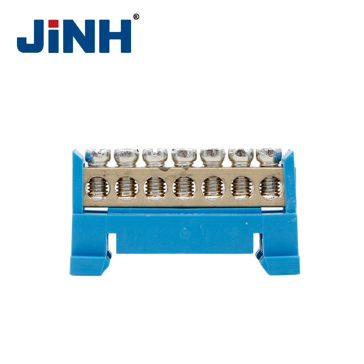 Neutral Terminal Bus Bar DIN Rail 7 Holes for Zero-Sequence Cable ...