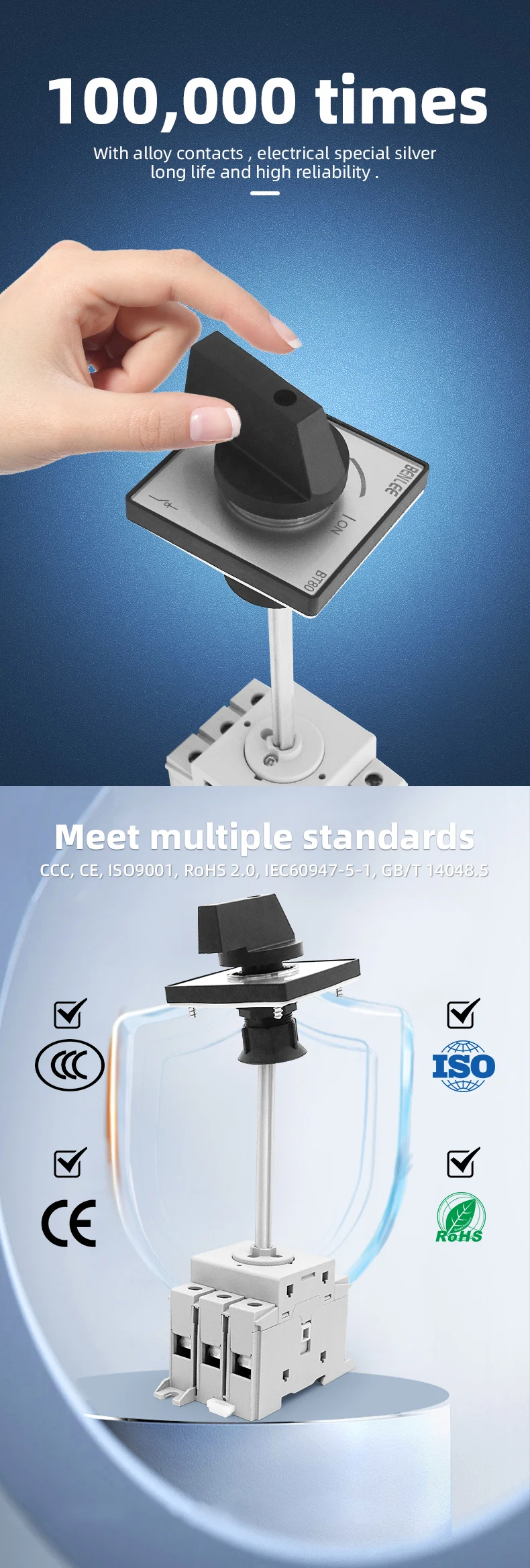 Benlee Door Interlock Isolator Switches 80a 3/4 P Factory Price ...