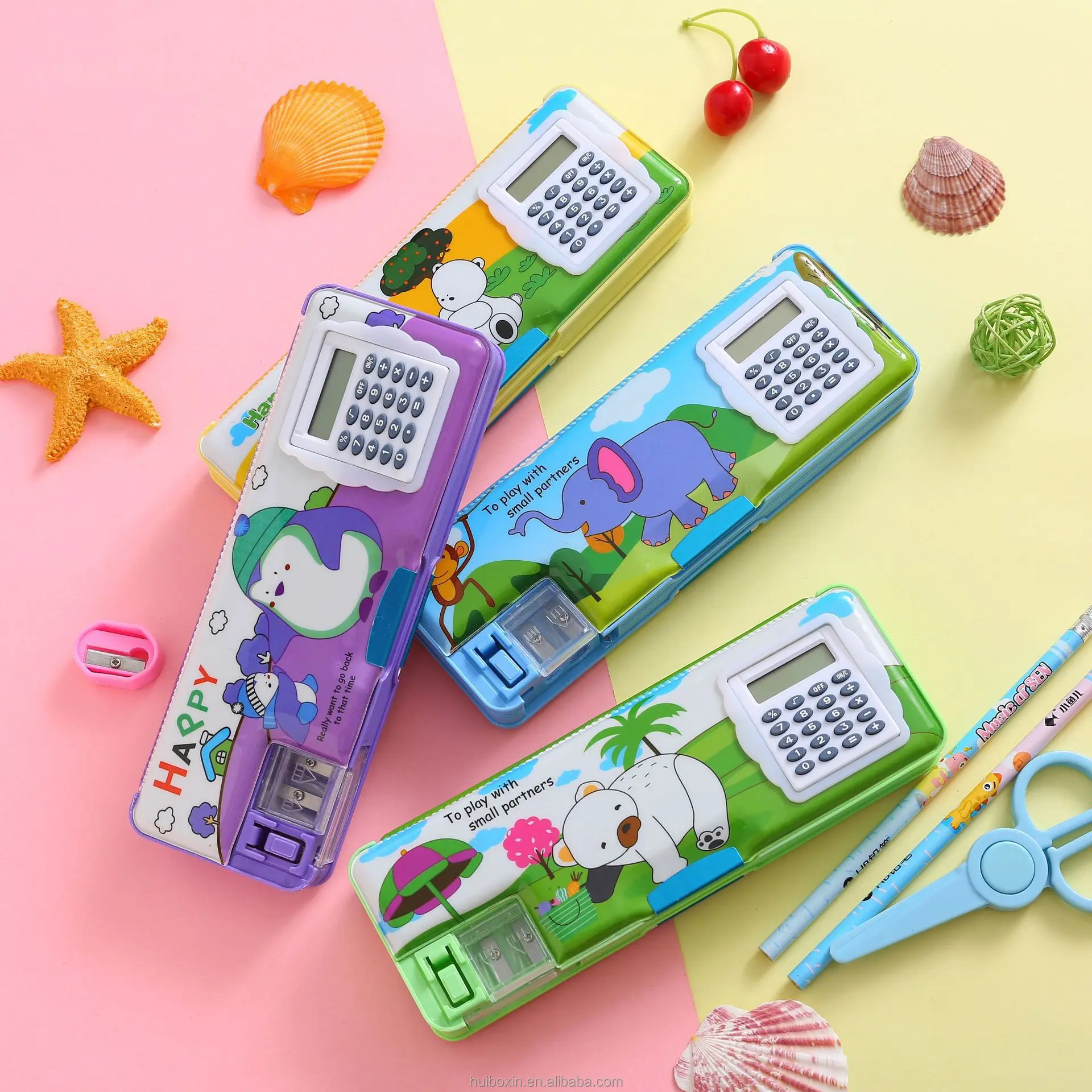 Multifunctional Cartoon Pencil Cases with Magnetic Storage