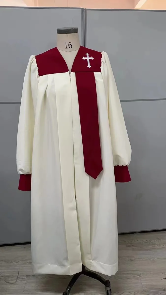 High Quality Pastor Vest with God Embroidered Chasuble Robe
