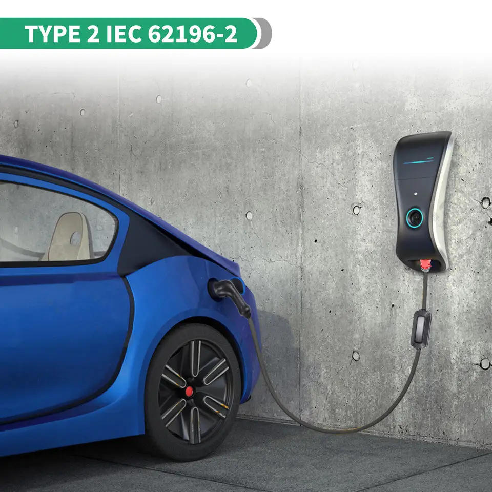 Red Cee 22kw Portable Ev Charger Type 2 To Red Cee 380v Iec 62196 Evse ...
