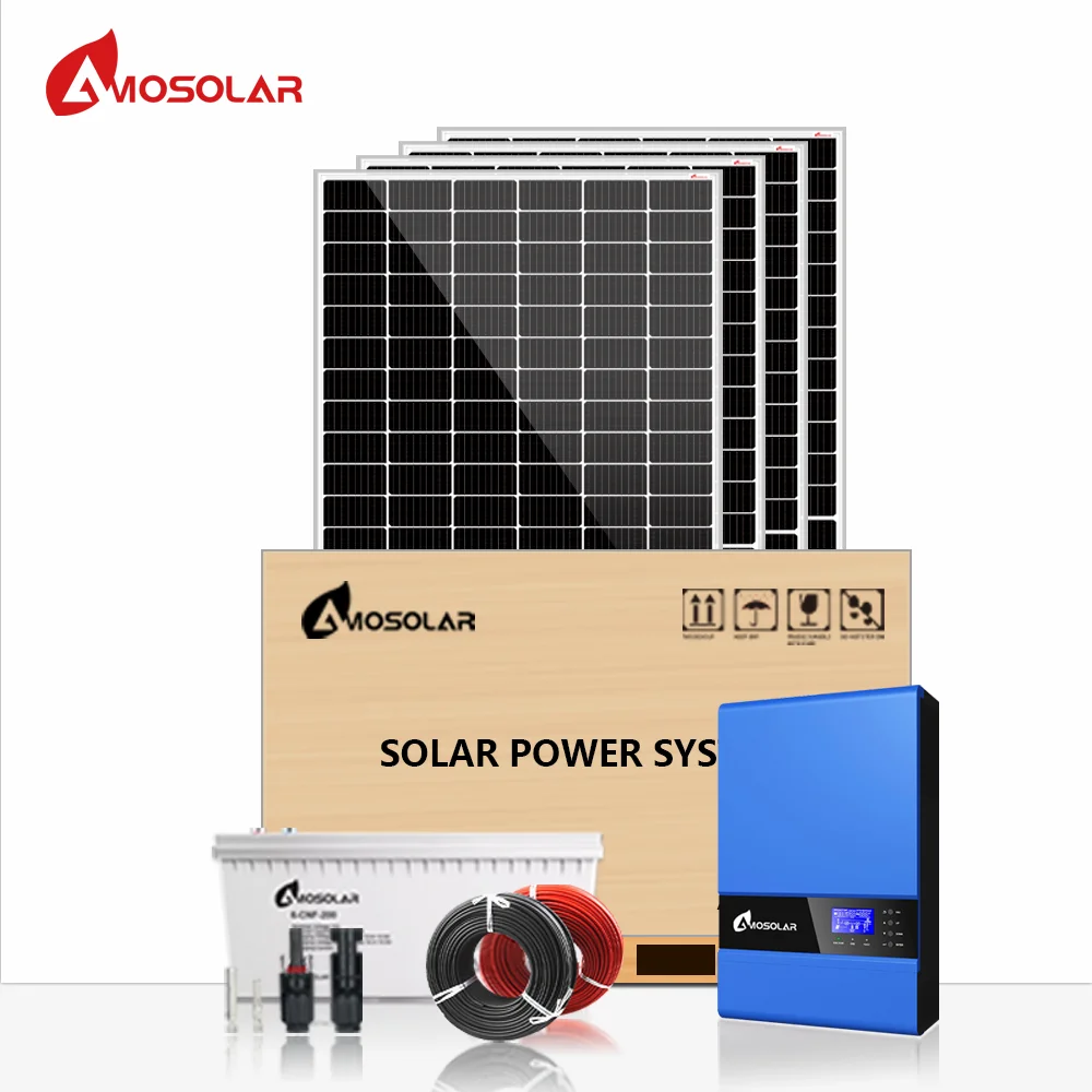 Home Solar System 5kw 5000watt 5000w Off Grid Solar Power System 3kw ...