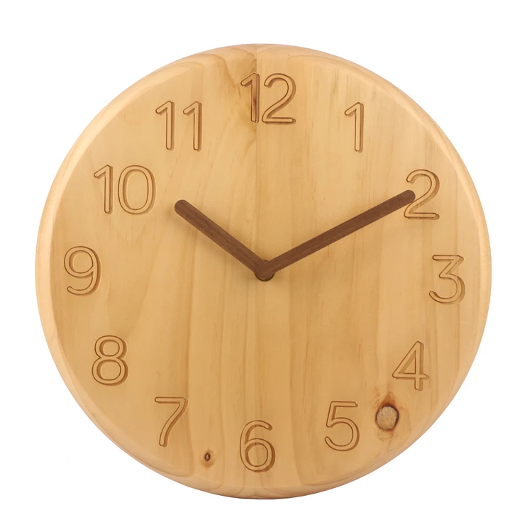 Simple Design Home Quartz Wooden Watch Clock For Wall Decor - Buy ...