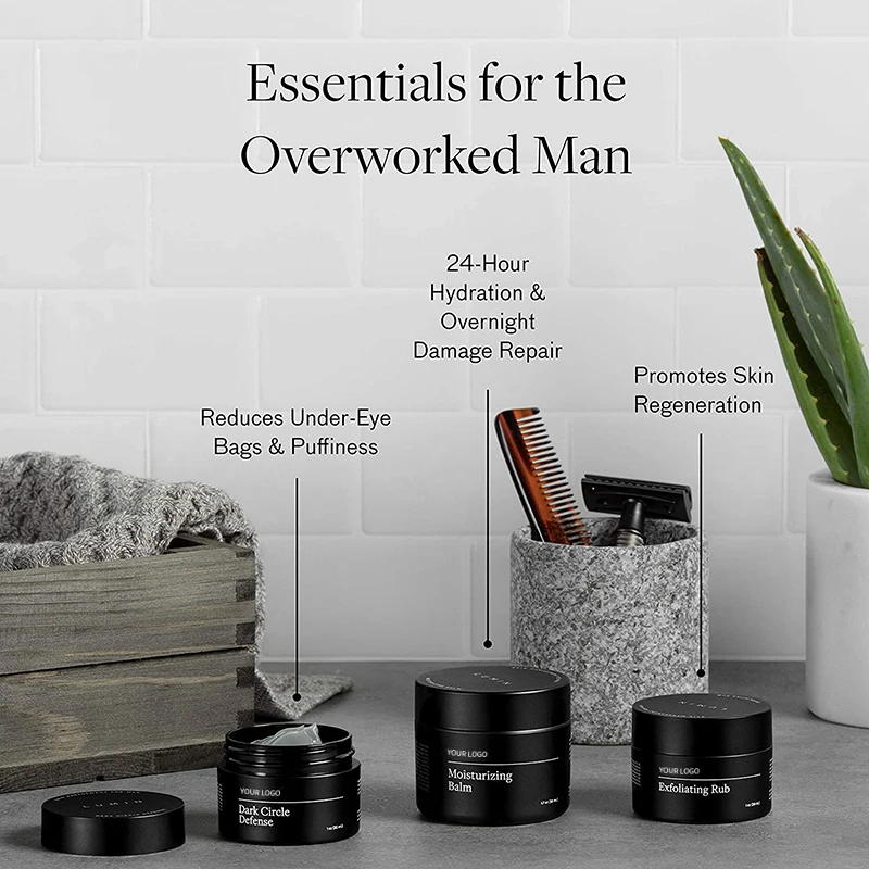Oem Organic Men Facial Cleanser Skin Dark Circle Defense Exfoliating ...