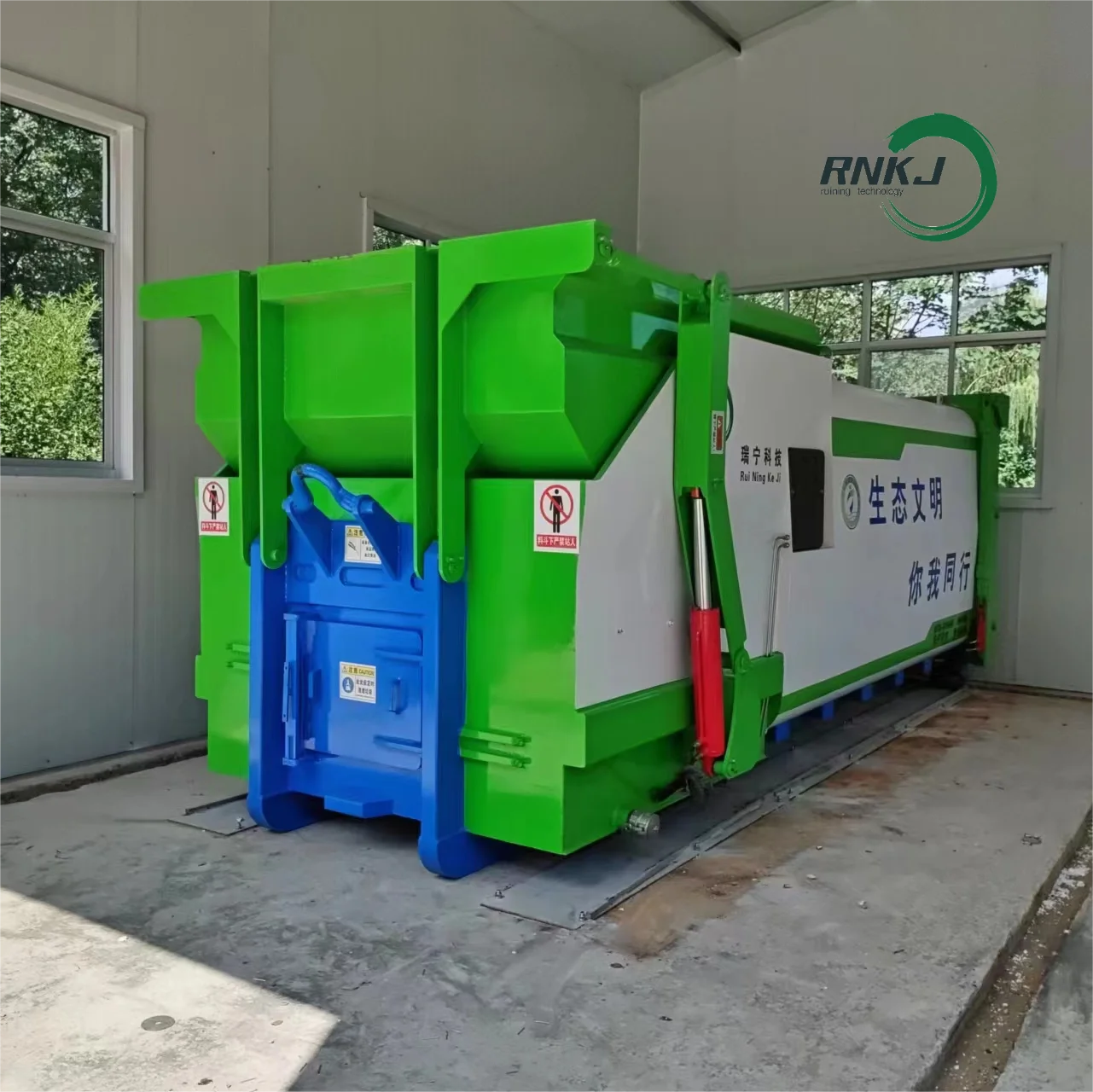 RNKJ Compactor Skip Compression Garbage Container Compactor Station ...