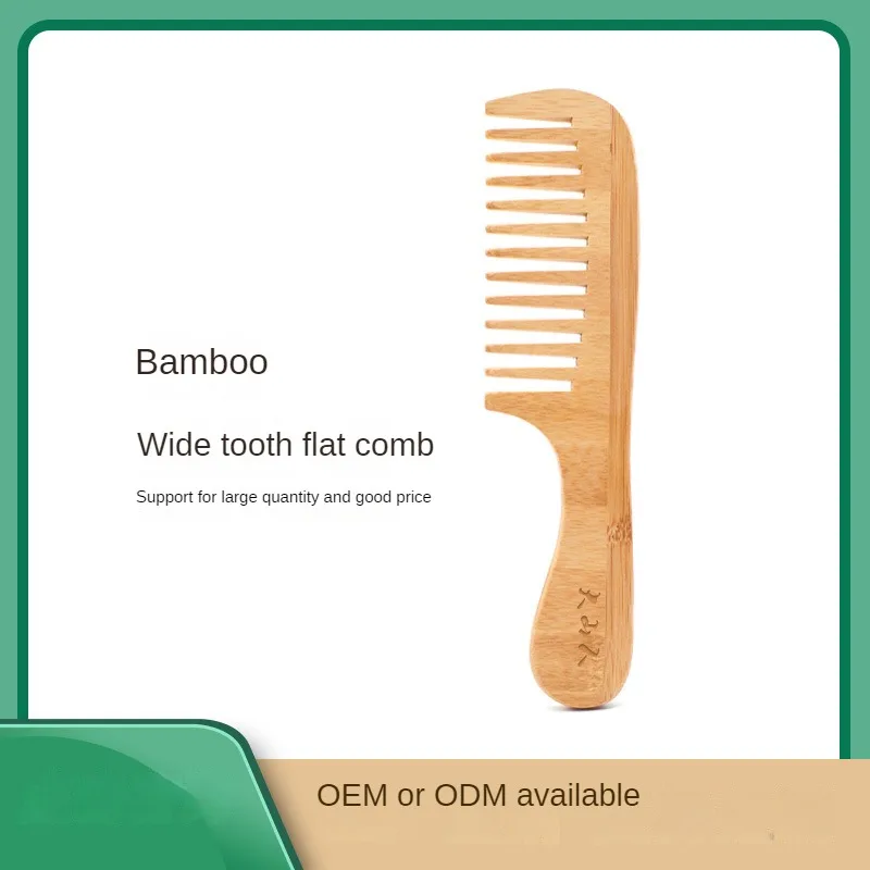 Wholesale Oem Logo Wide Tooth Gap Bamboo Wood Combs Hair Brush Hotel ...
