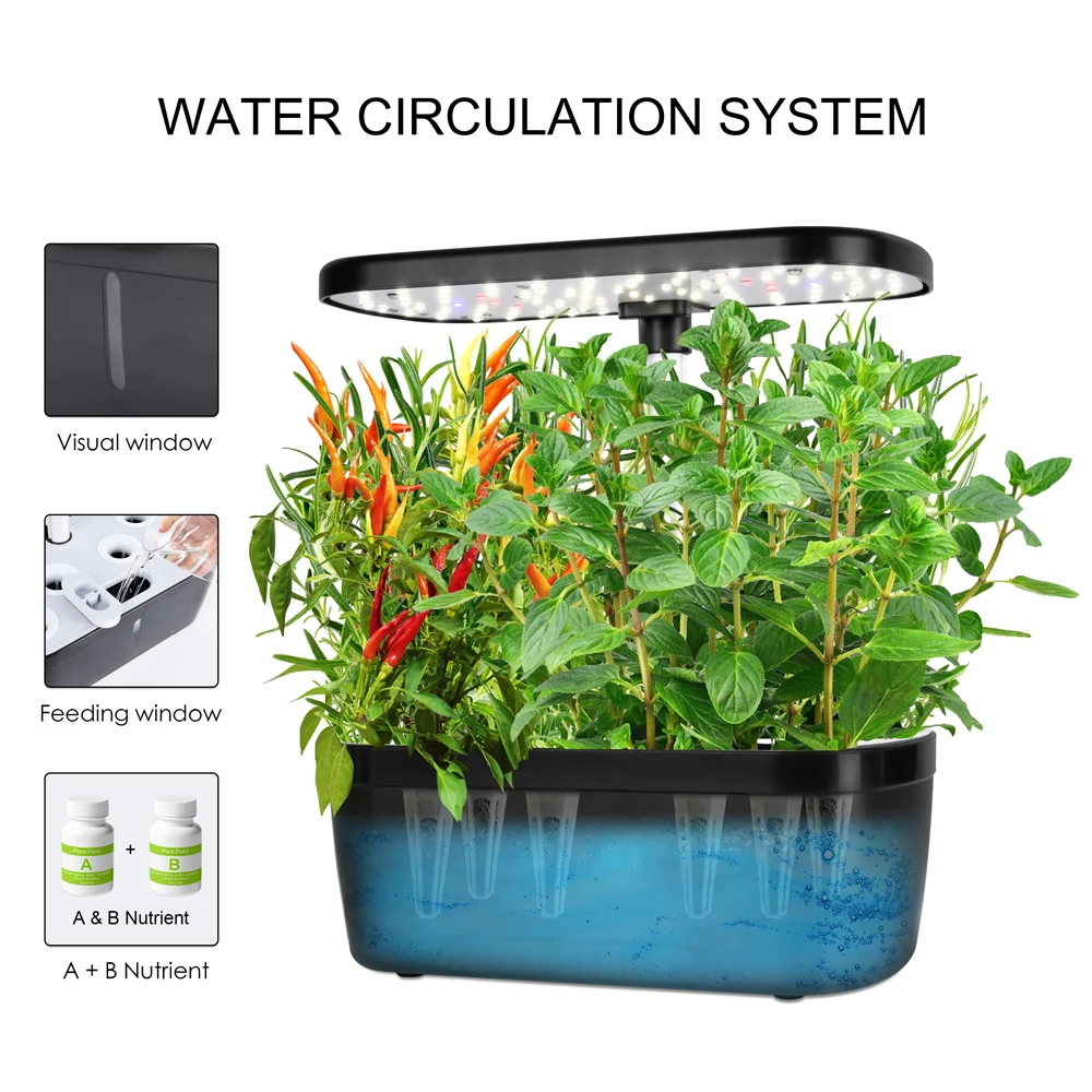 Small Automatic Smart Indoor Garden Planter Intelligent Flower Pots ...