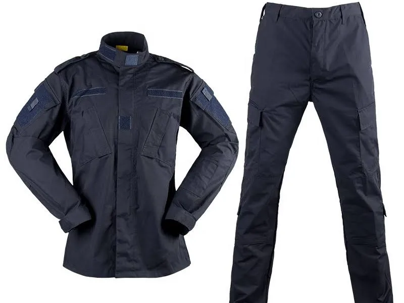 New Custom Security Guard Uniforms Black Dark Navy Blue Tactical Bdu ...