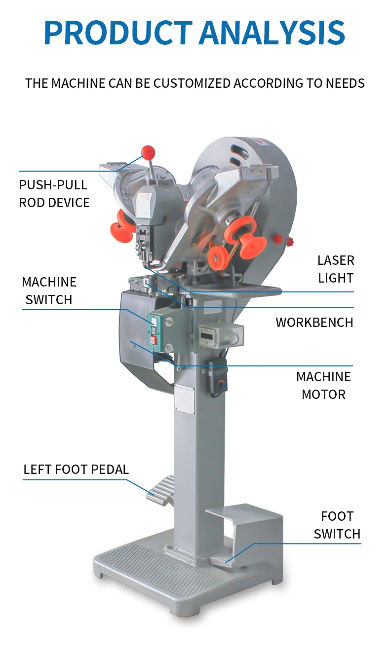 Automatic Snap Button Pressing Machine Automatic Prong Snap Fastener ...