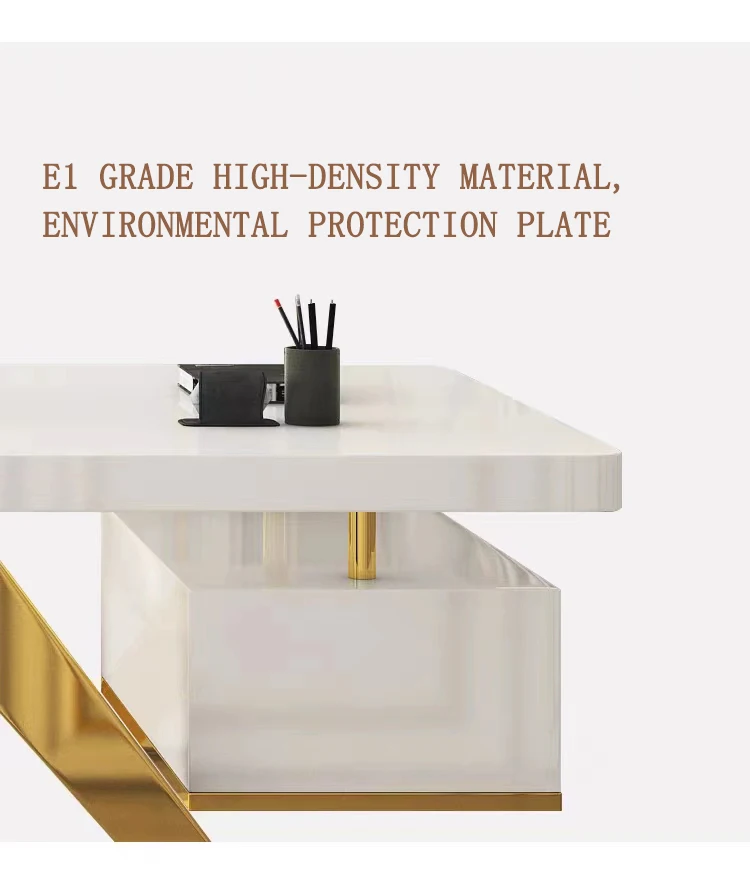 Modern Office Table Furniture Black White Home Office Desk And Chair ...