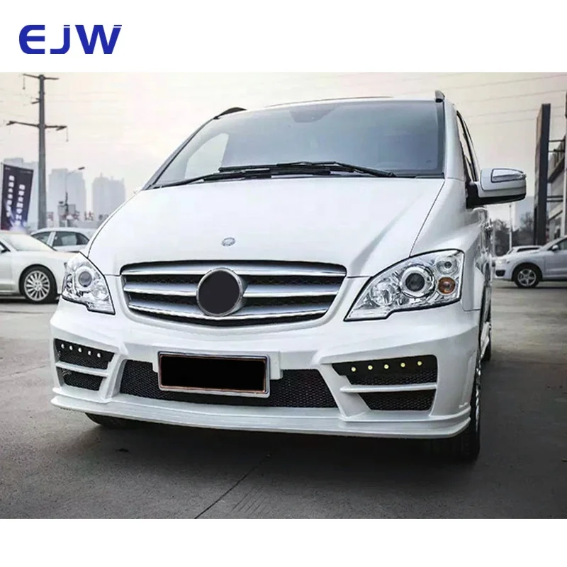 Vito Viano Wd Style Fiberglass Side Skirts Rear Front Bumper Car Bumper ...