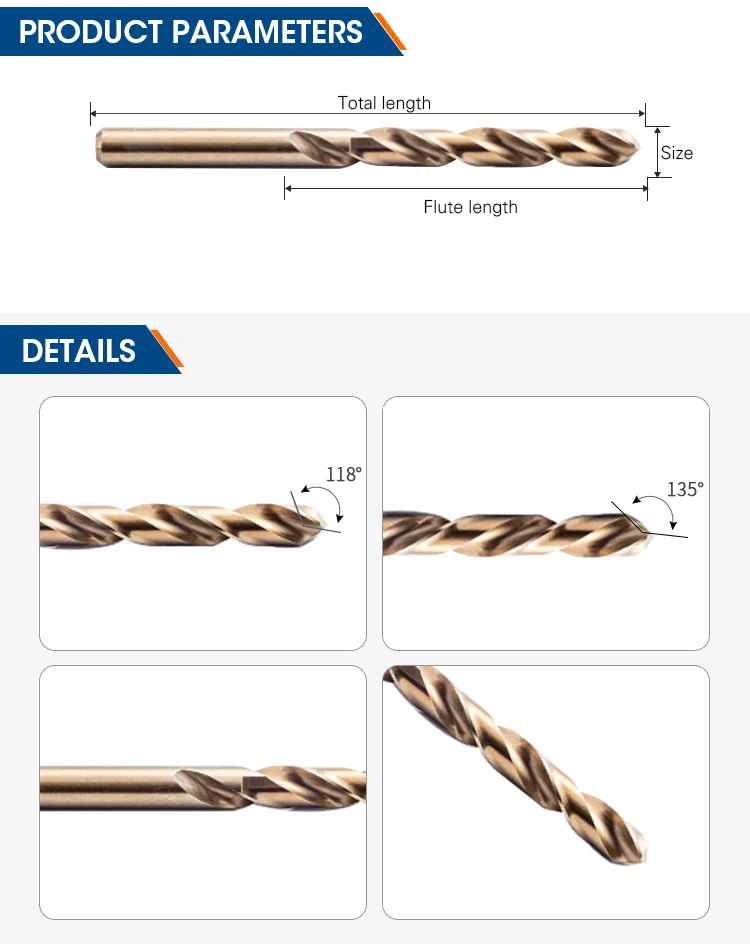 EUROCUT Factory Industrial Quality Fast Drilling Flute ASME HSS Drill ...
