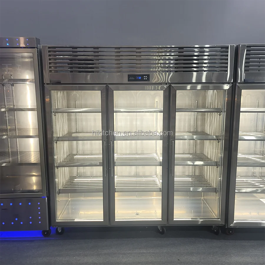 Commercial Restaurant Refrigerator 4 Door | Stainless Steel Reach-In ...