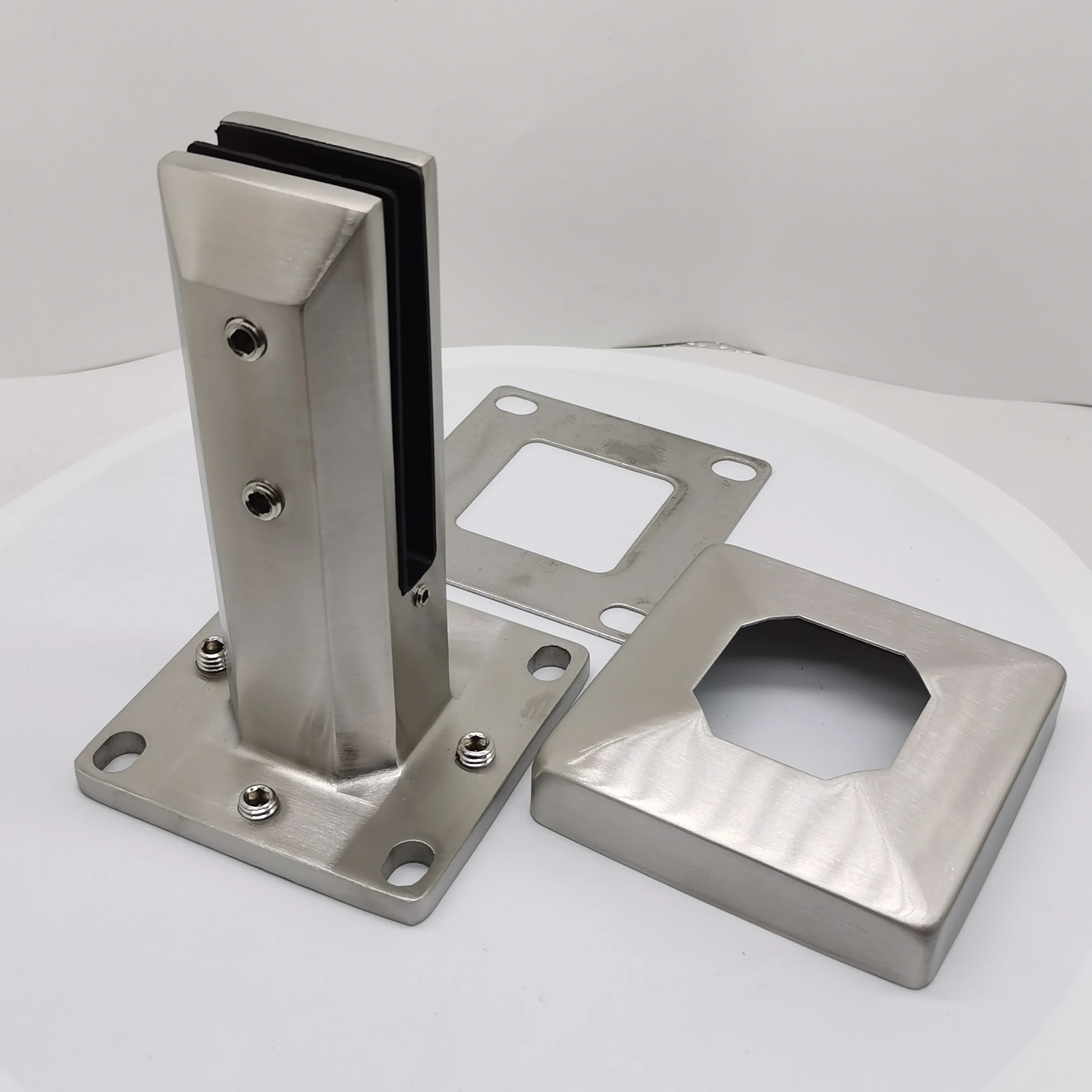 Stainless Steel Glass Railing Fittings Spigots & Parts For Swimming ...