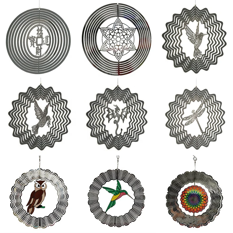 Mirror Wind Spinner - Elegant Garden Decor Sublimation