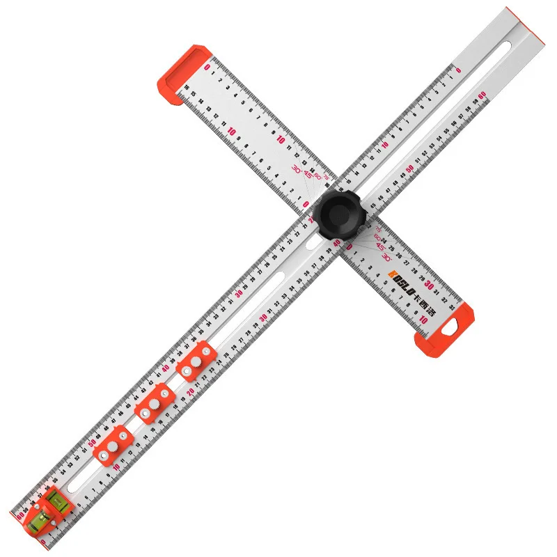Movable Combination Angle Ruler 90 /45 Degrees High Woodworking T Ruler ...
