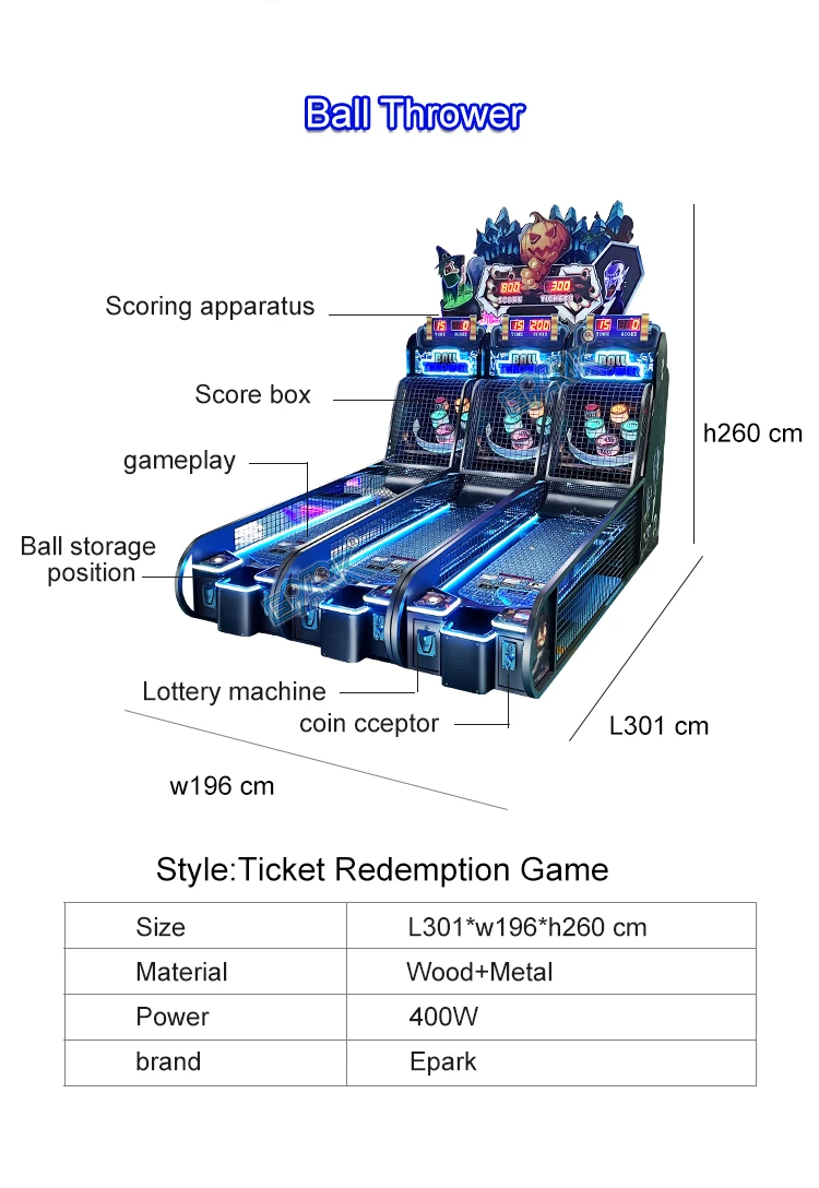 Double Player Happy Bowling - Amusement Machine Game