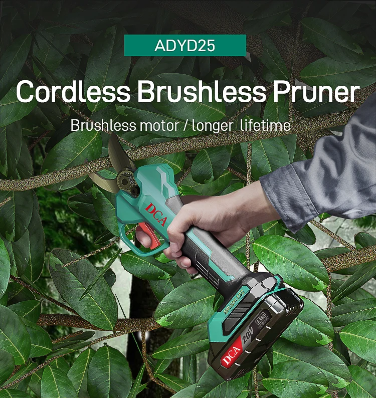 Cordless Electric Pruning Shears,Power Branch Pruner With 2pcs 4ah ...