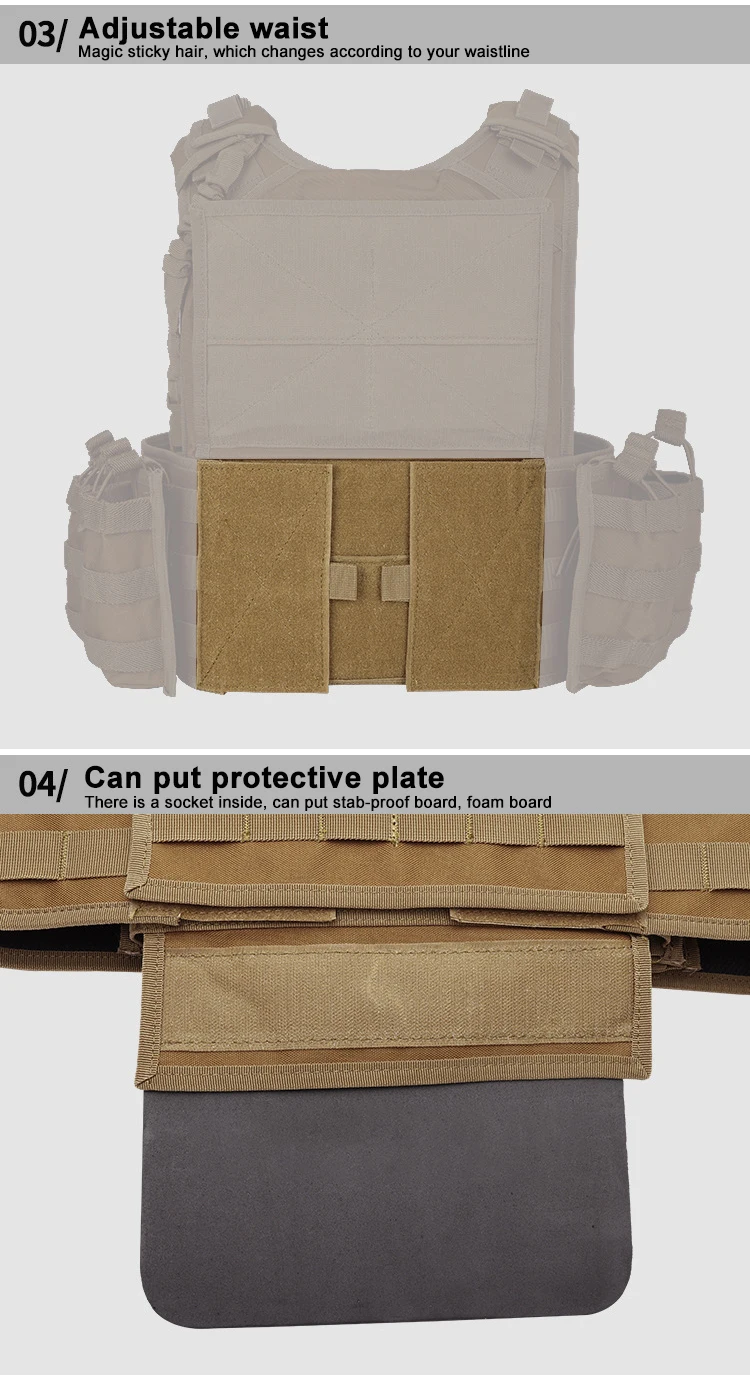 PTG Training Tactical Vest Detachable and Reconfigurable Multi ...