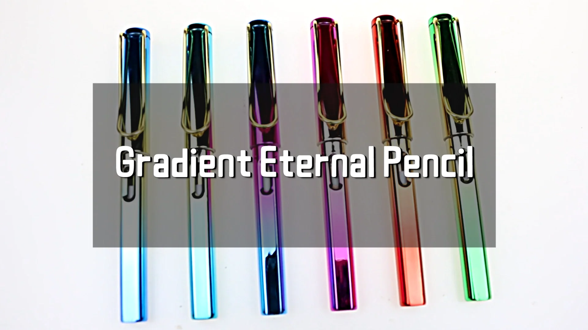 Becol New Design Gradient Color Infinite Pencils Plastic Eternal Pencil ...