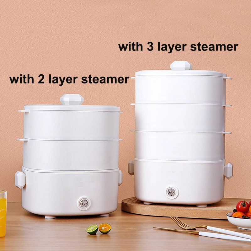 Home Dormitory Used 1.5l Multi Mini Hot Pot Electric Steamer Cooking ...