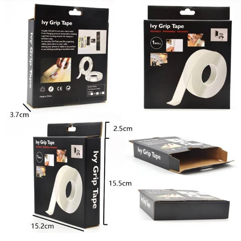 Nano Double Sided Tape 2mm Thickened Installation Heavy Duty Gel Tape ...