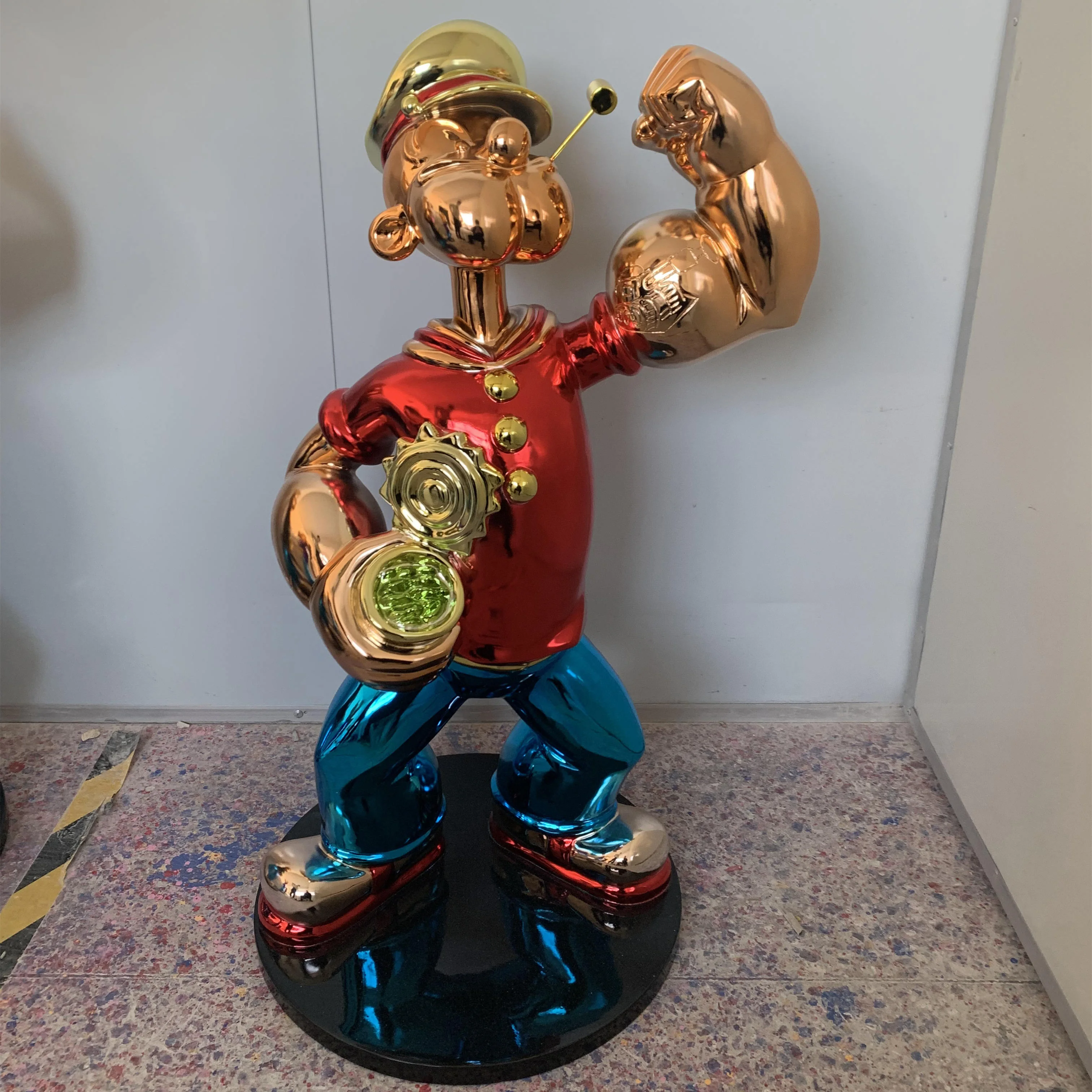 Art Life Size Popeye Statue Home Sculpture Metal Sculpture Cartoon ...